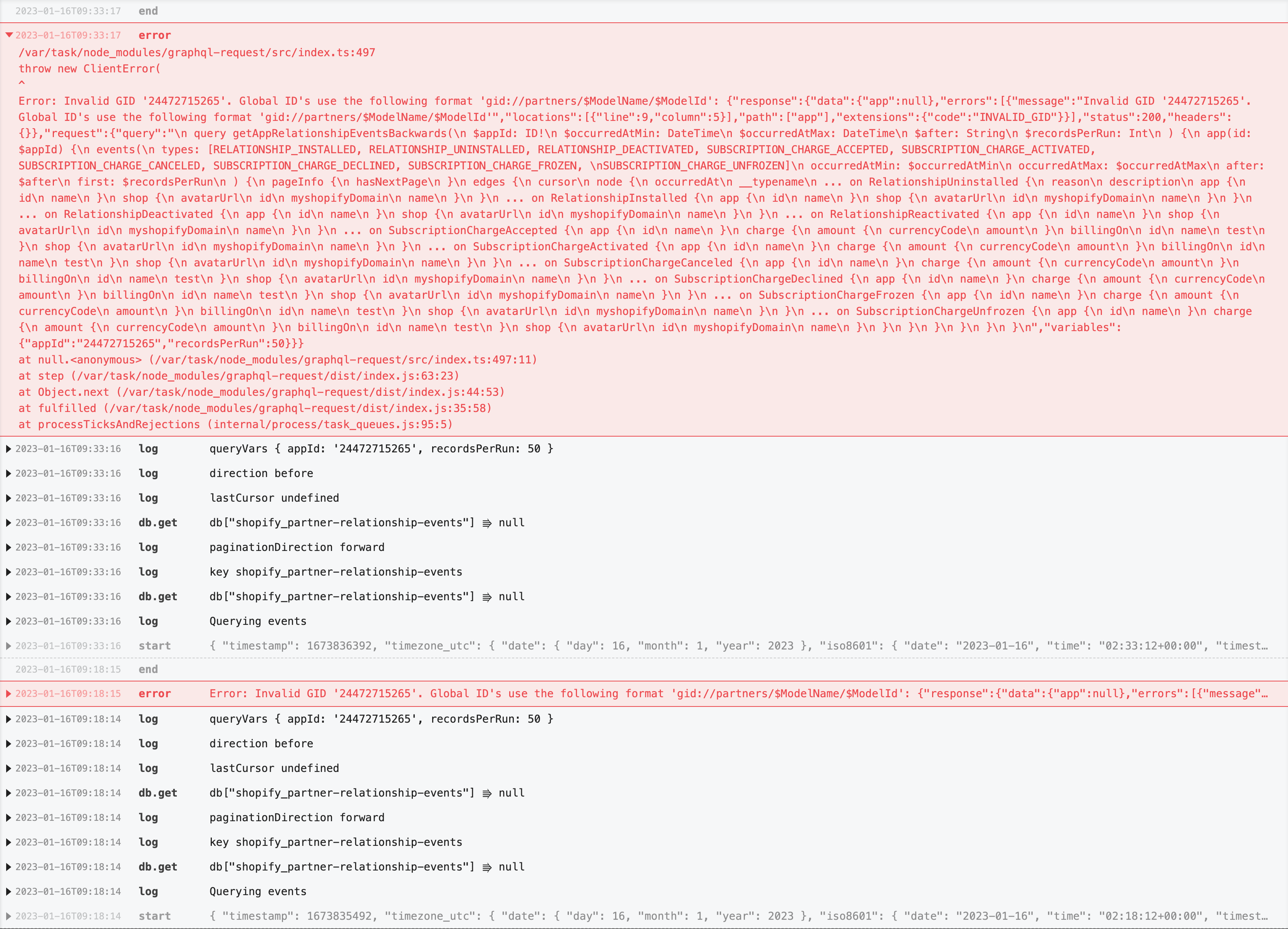 [BUG] Shopify Partners - New App Relationship Events doesn't emit new events · Issue #5188 ...