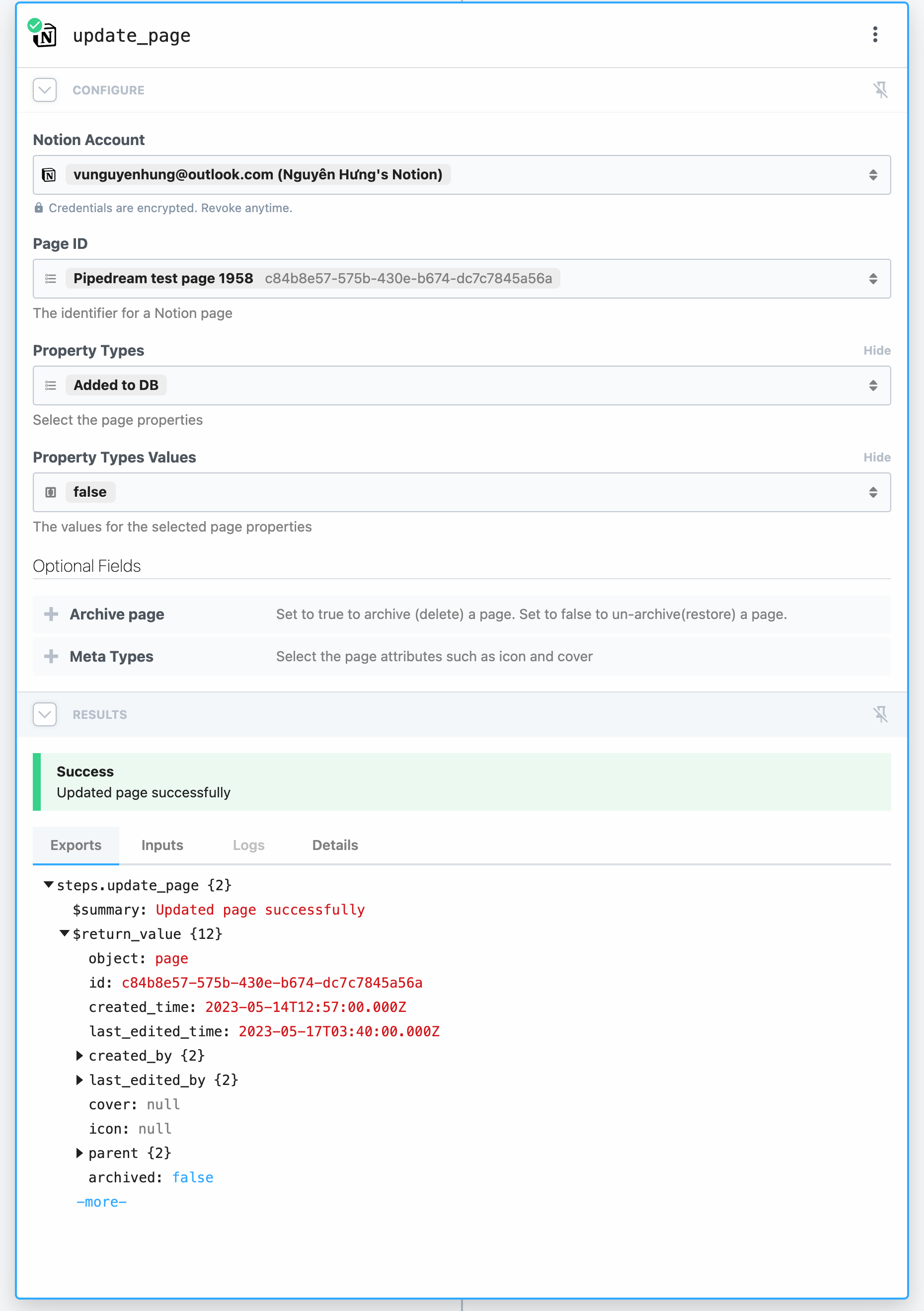 [BUG] Notion - Update Page action: Can not update checkbox property type · Issue #6508 ...