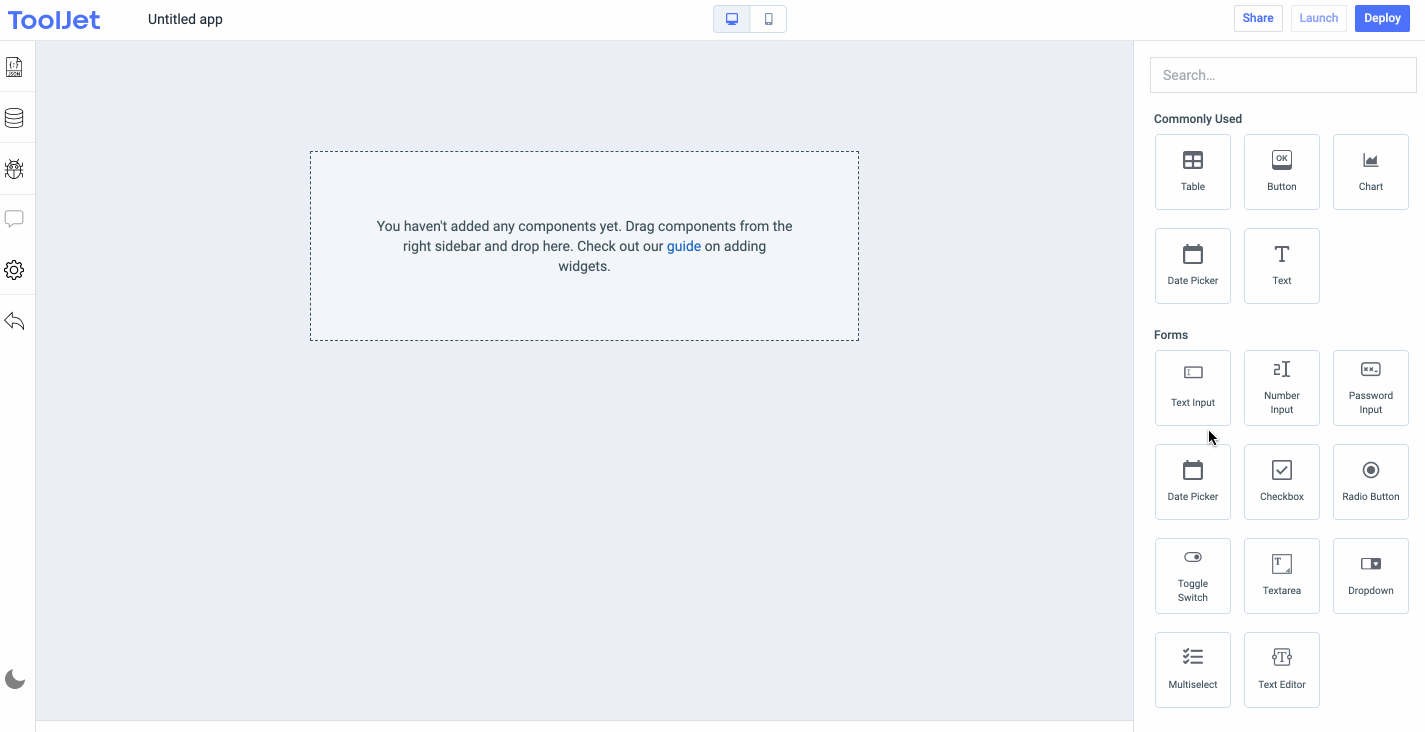 Image Isnt Showing If Its Below The Default Viewport · Issue 1705 · Tooljettooljet · Github 