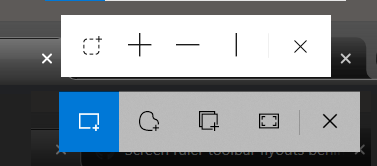 Screen ruler toolbar flyouts behind the buttons · Issue #20144 ...