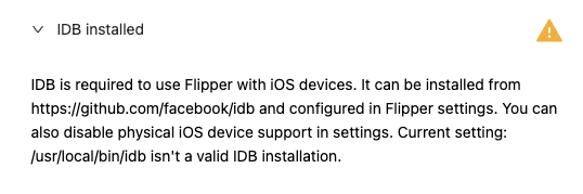 idb setting is not honored during runtime. · Issue #2514 · facebook ...