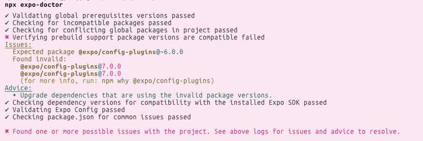 expo-doctor has a outdated dependency which causes EAS build to fail · Issue #22422 · expo/expo ...