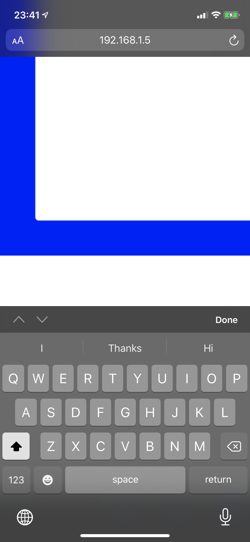 A Basic Example Breaks In Mobile Safari With A White Gap At The Bottom When Focus An Input In