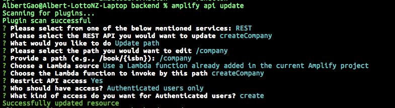 Rest Api Generates Any Endpoint Rather Than The Post Amplify Api Add
