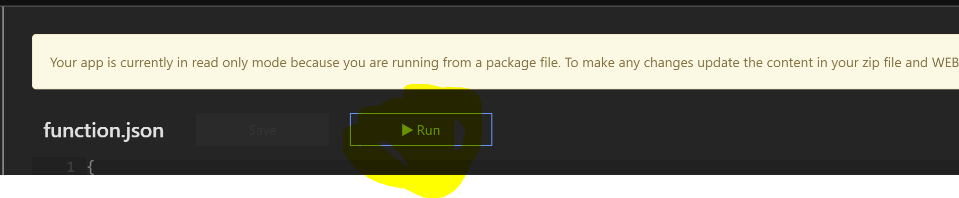 [UX] - Missing button to manually run deployed function · Issue #1551 · Azure/Azure-Functions ...