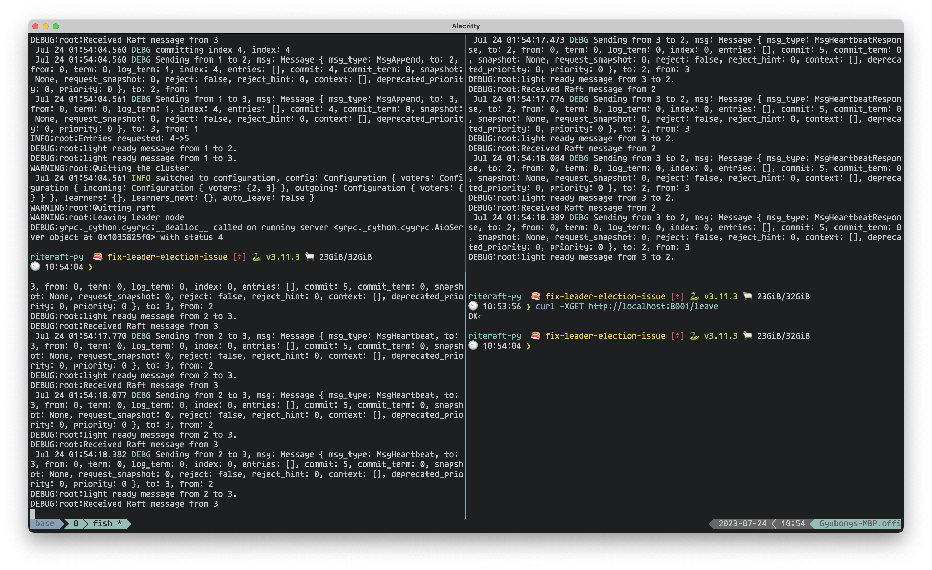 Example code's leave API unexpected panicking · Issue #13 · lablup/riteraft-py · GitHub