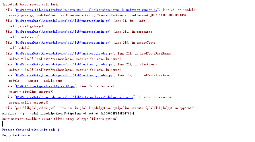 RuntimeError: Couldn't create filter stage of type 'filters.python'. · Issue #8 · PDAL/python ...