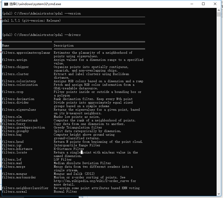 RuntimeError: Couldn't create filter stage of type 'filters.python ...