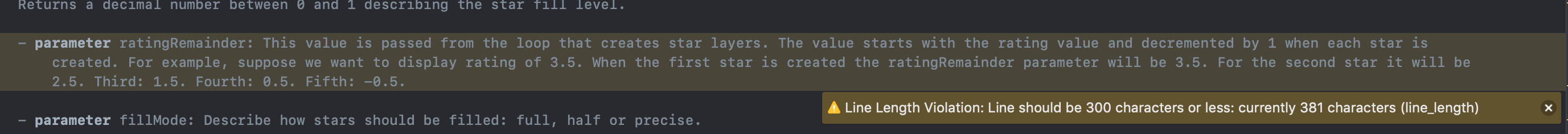 Should ignore rule for parameters descriptions · Issue #2668 · realm/SwiftLint · GitHub