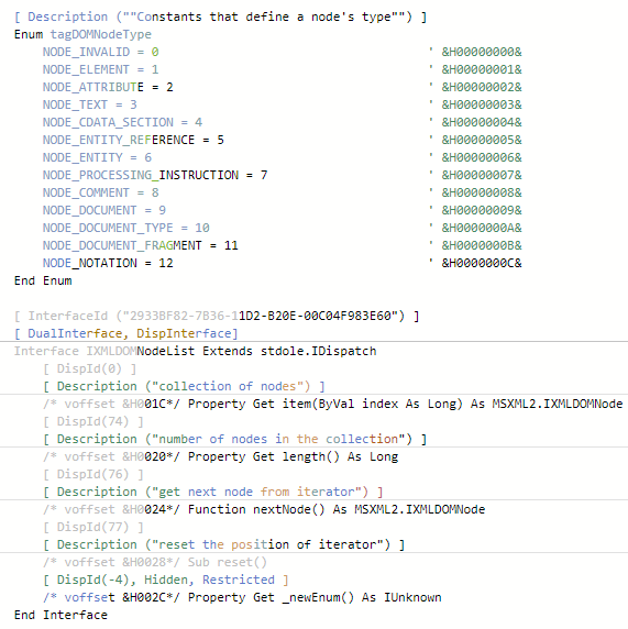 COM references decompile some [Description] attributes with double ...