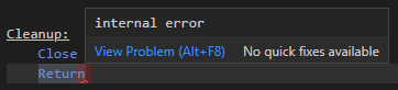 Imported VB6 `Return` statement (from GoSub) produces "internal error" · Issue #1344 · twinbasic ...