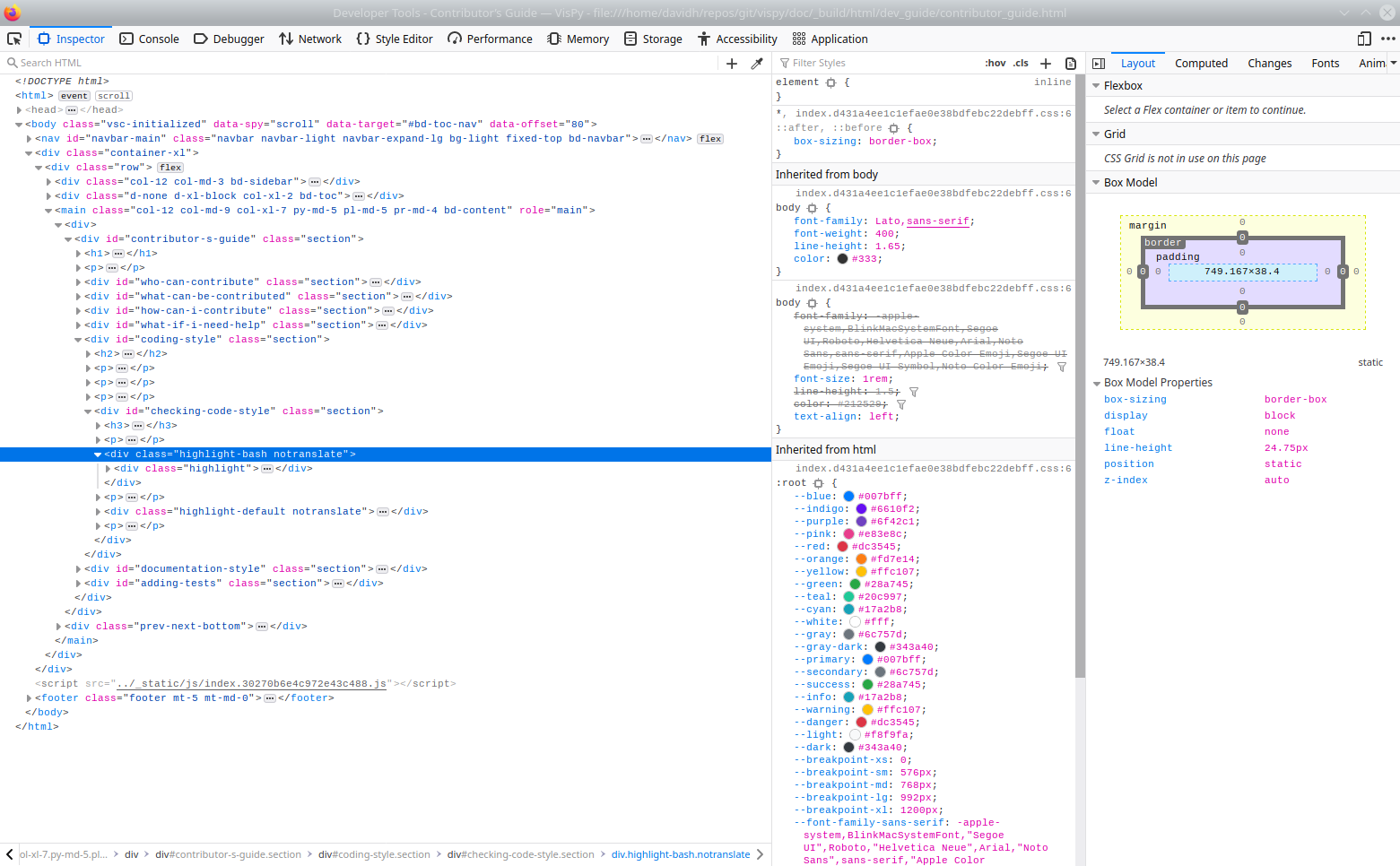 Bad margin around code blocks · Issue #268 · pydata/pydata-sphinx-theme · GitHub