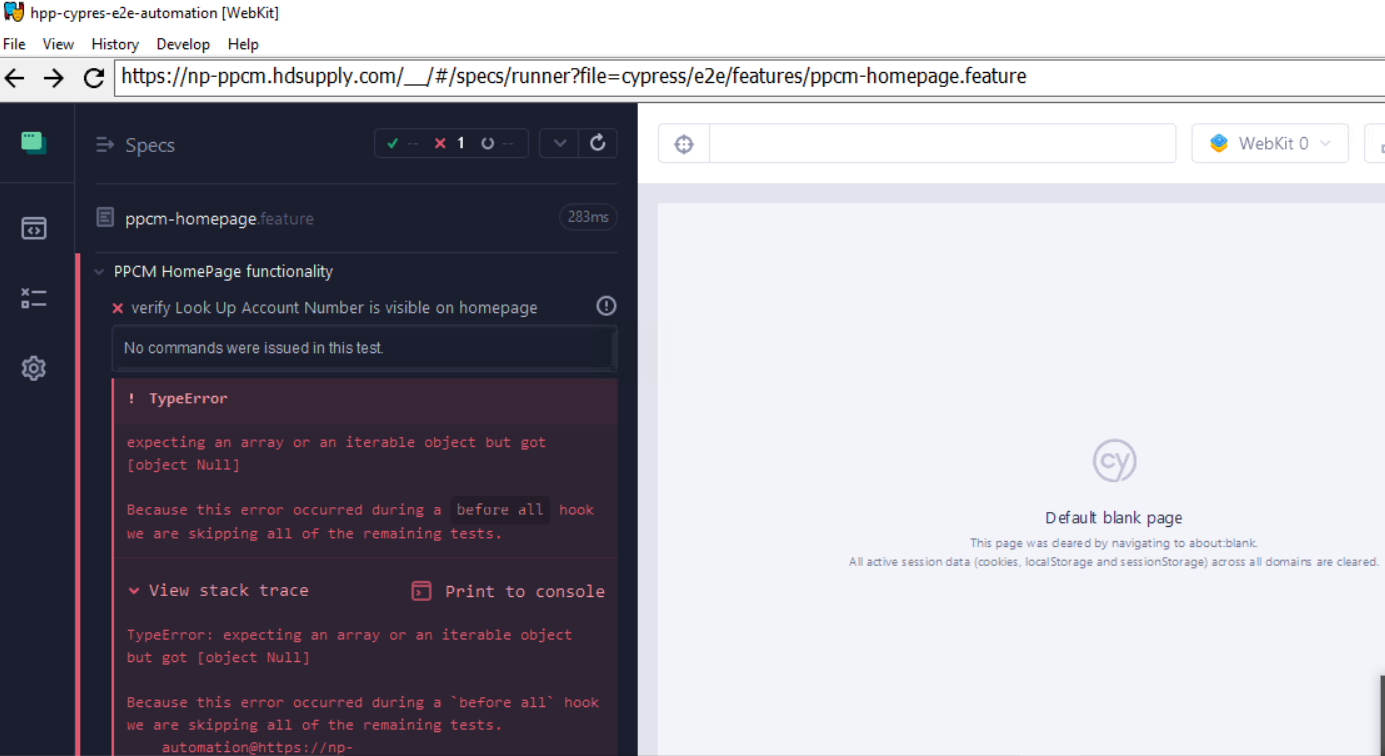 Custom Commands Are Failing With Webkit · Issue 24136 · Cypress Io