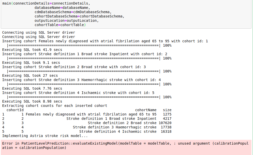 We have an error while running stroke validation study · Issue #19 · OHDSI/StudyProtocolSandbox ...