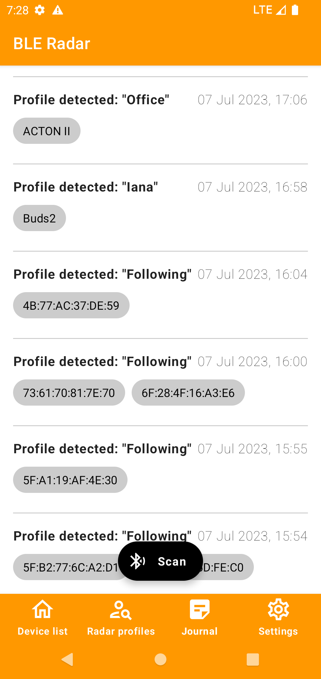 GitHub - Semper-Viventem/MetaRadar: The app for BLE ether monitoring tracks your environment ...