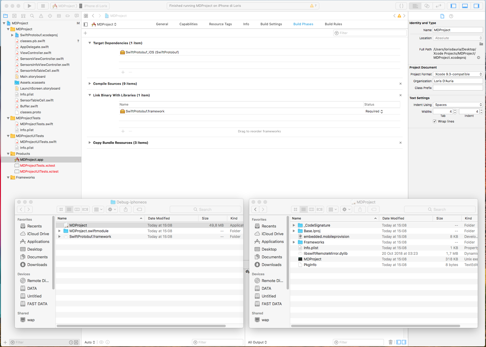 SwiftProtobuff.framework missing at run time · Issue #888 · apple/swift-protobuf · GitHub