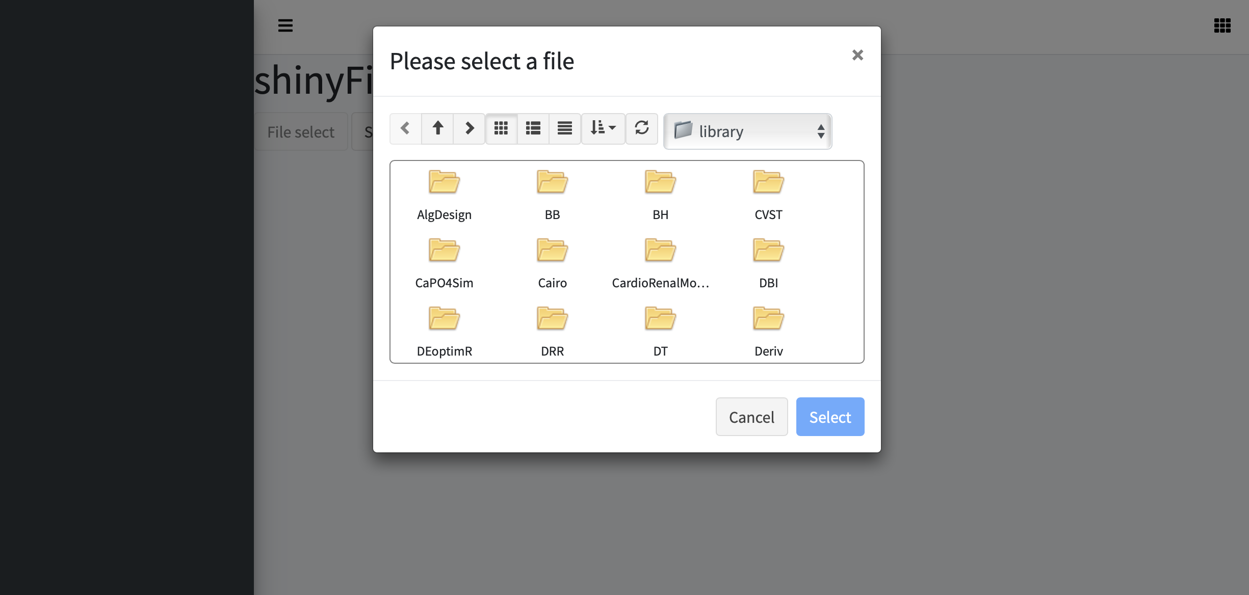 shinyFiles not rendering with bs4Dash · Issue #9 · RinteRface/bs4Dash · GitHub