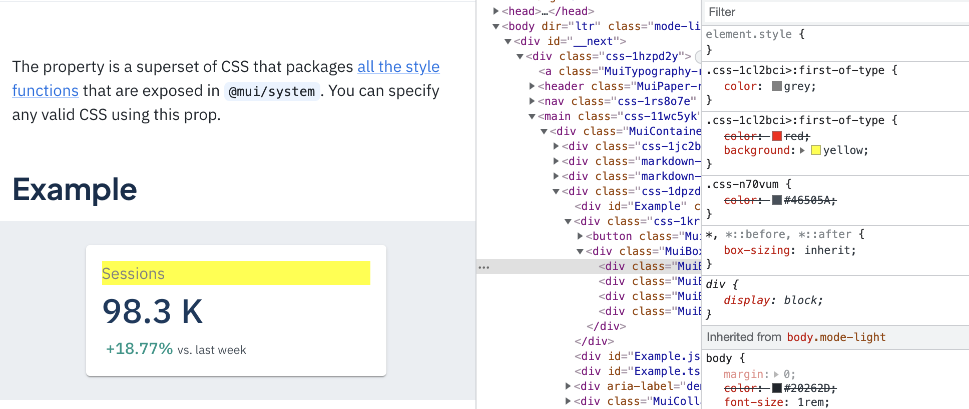 Allow array as sx value to have conditional 'sub-classes' · Issue #29274 · mui/material-ui · GitHub