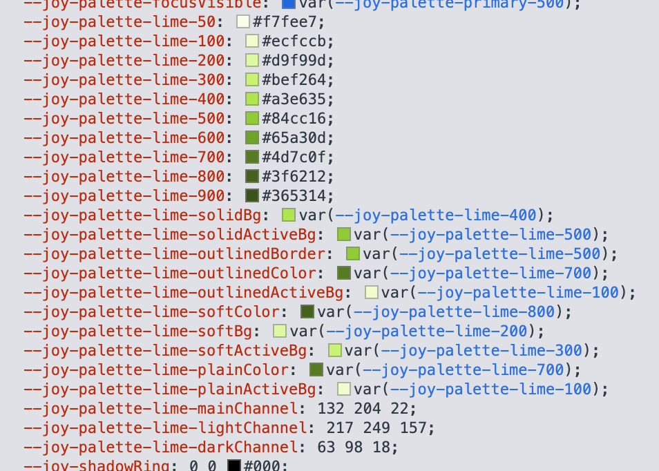 [Joy][Colors] Provide (docs on) extendable color system · Issue #35707 · mui/material-ui · GitHub