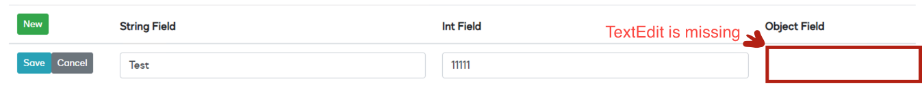 DataGrid: Object Type shows no textedit when in edit mode · Issue #3054 · Megabit/Blazorise · GitHub