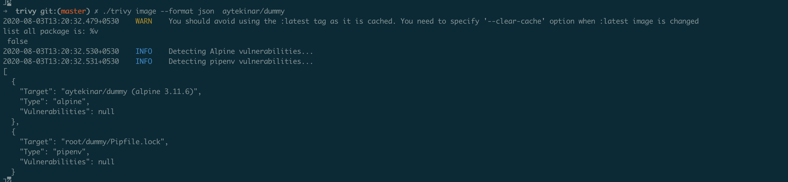 Listing of all packages · Issue #548 · aquasecurity/trivy · GitHub