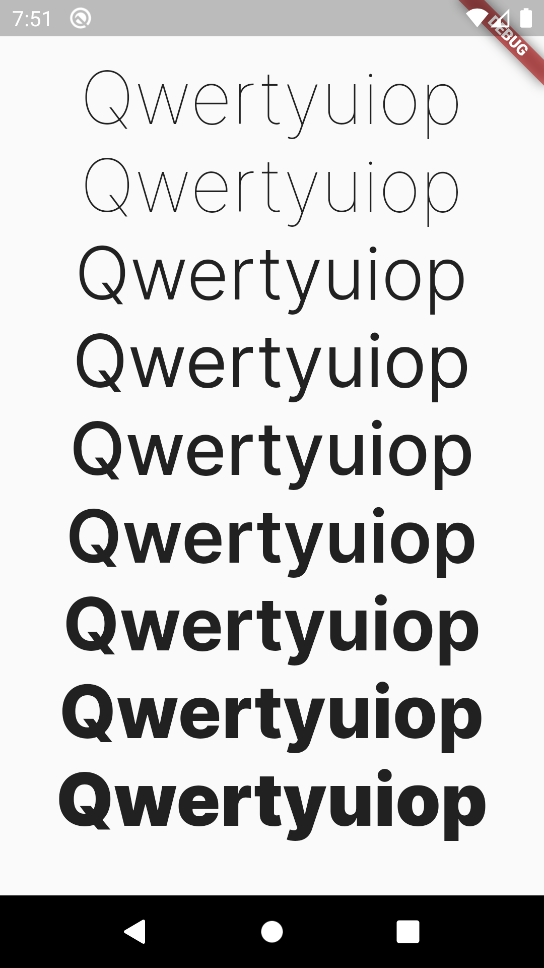 Fontweight W200 Actually Displays W100 · Issue 89960 · Flutter Flutter · Github