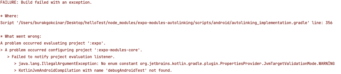 Android Expo Modules Core Cannot Use Taskaction Annotation On Method Abstractkotlincompile