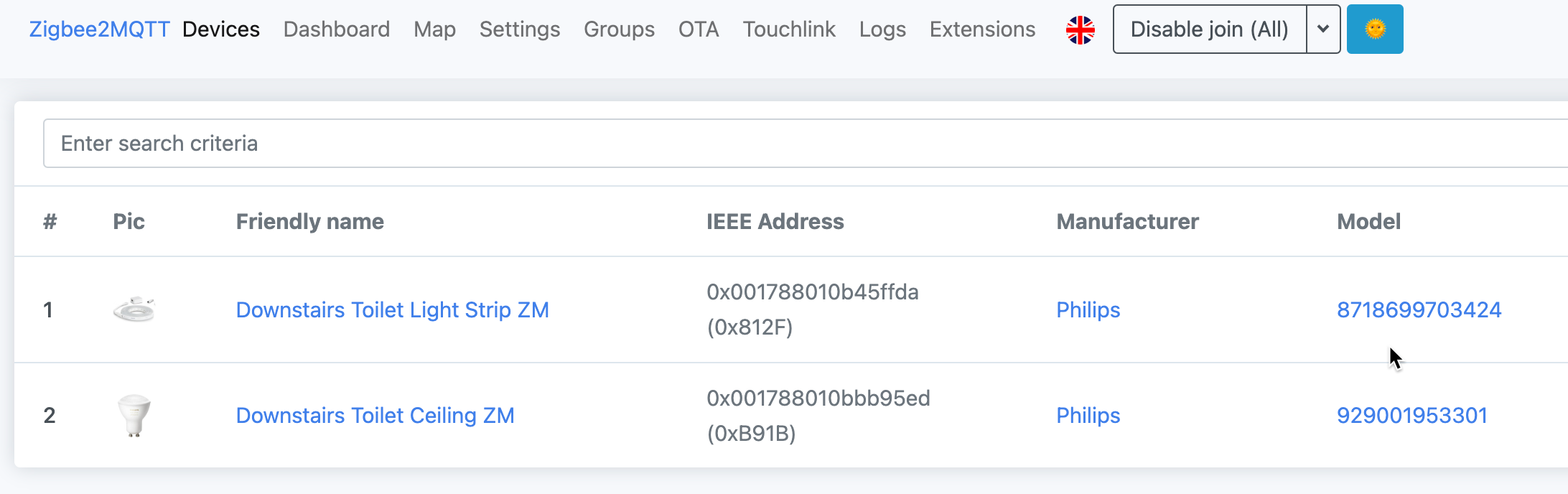 [Bug] Devices Appear in the Zigbee2MQTT Frontend but not in Homebridge · Issue #640 · itavero ...