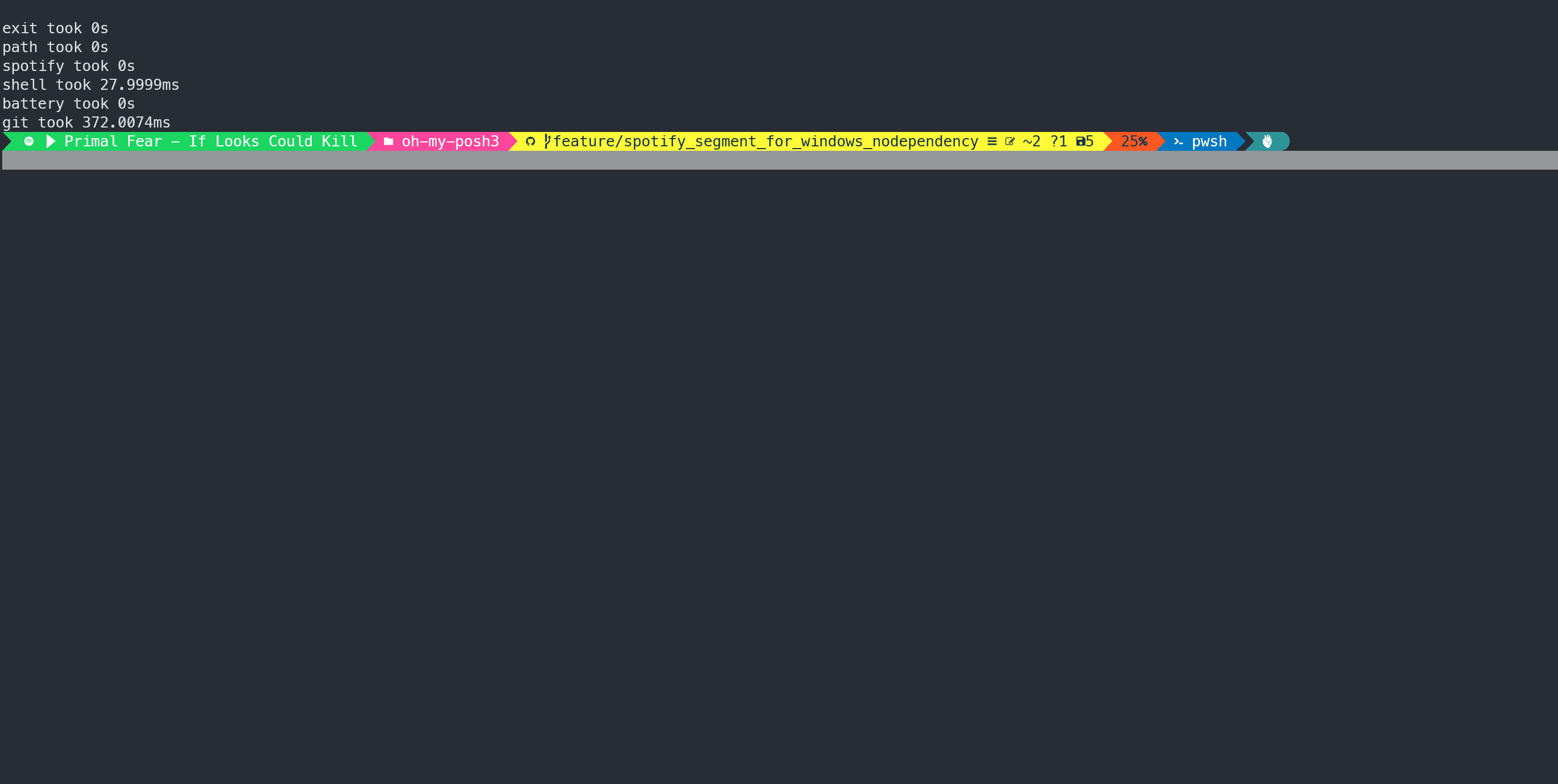 git segment string() is called twice · Issue #136 · JanDeDobbeleer/oh-my-posh · GitHub