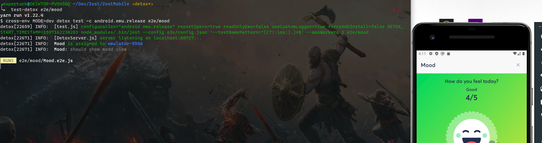 Test Failed: Error performing 'com.wix.detox.espresso.action ...