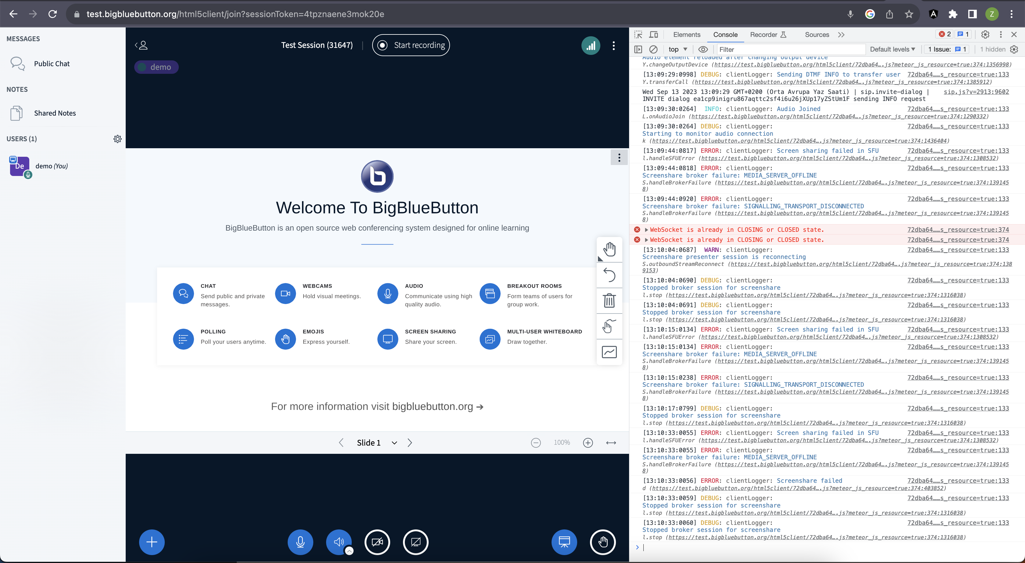270 Camera Sharing Not Working Properly · Issue 18768 · Bigbluebuttonbigbluebutton · Github 7074