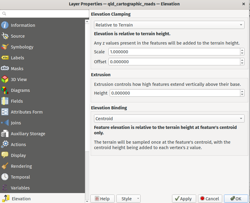 Add layer-level settings for vector/raster layer elevation properties (Request in QGIS) · Issue ...