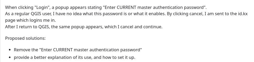 Authentication System Updates · Issue 278 · Qgisqgis Enhancement Proposals · Github