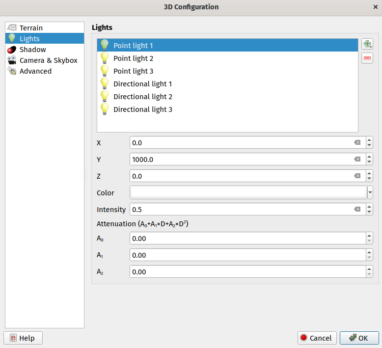 Rework 3d Light Configuration Gui So That Point And Directional Lights 