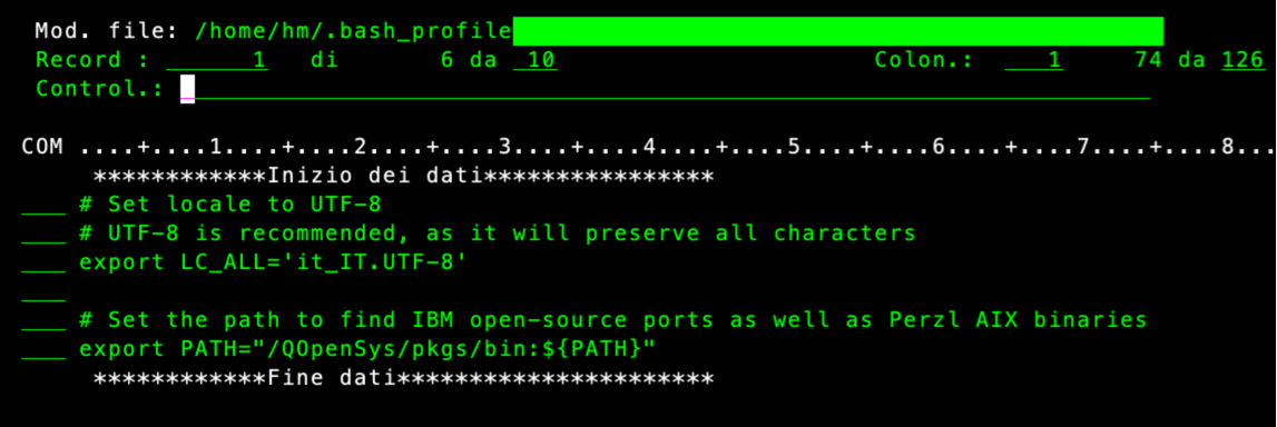 Configure the .bash_profile · Issue #171 · IBM/ibmi-bob · GitHub