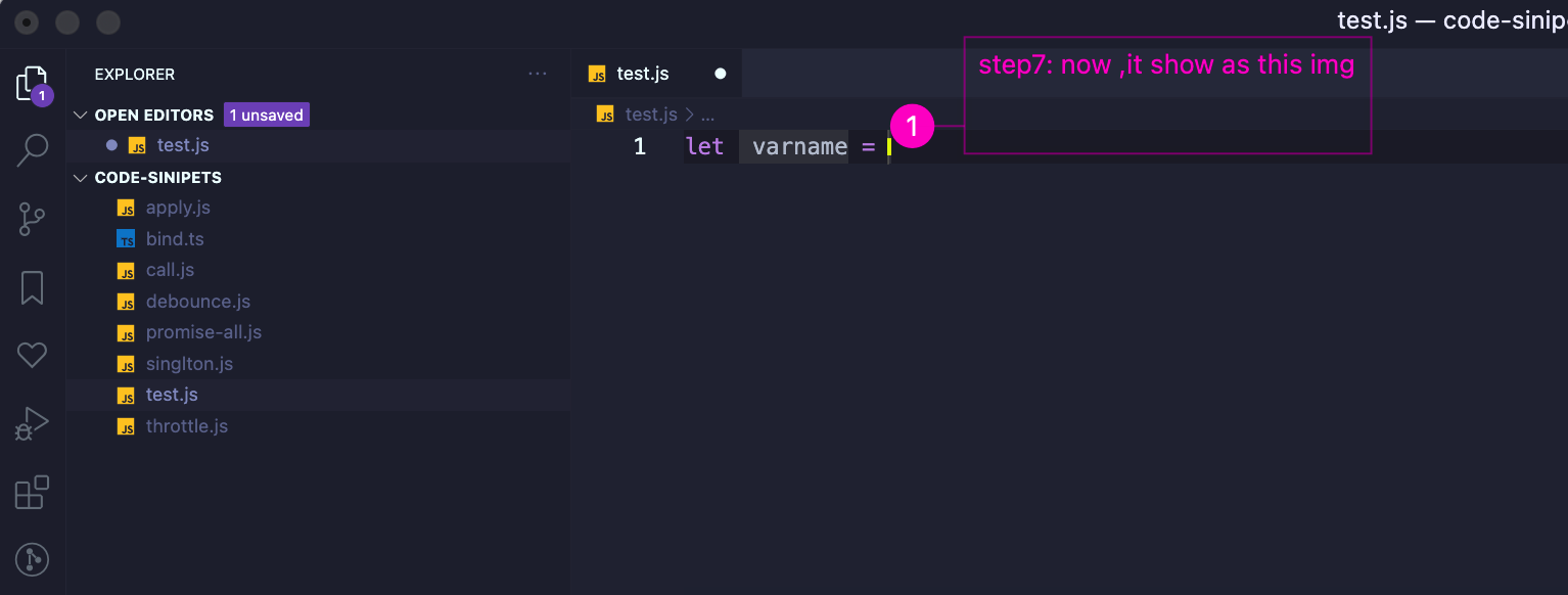 snippets appear in IntelliSense the first one selected by default, sometimes it doesn't work ...