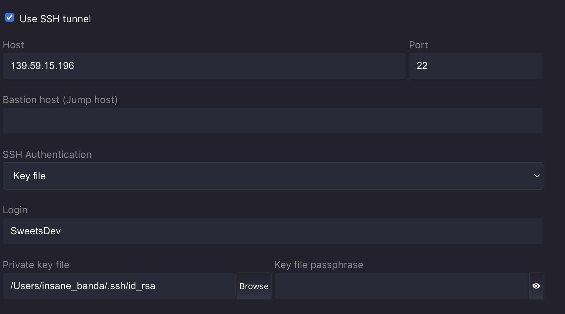 BUG: Getting Unknown error while connecting to a droplet over SSH · Issue #526 · dbgate/dbgate ...