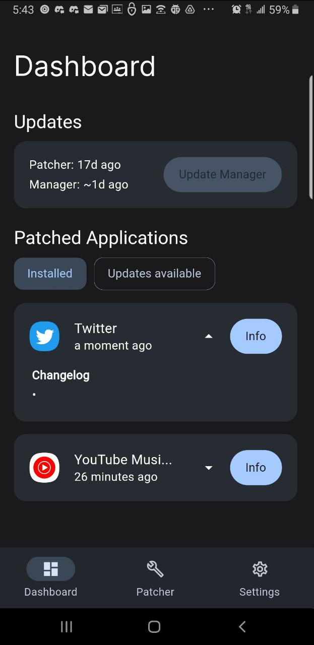 bug: failing to install patched app, patched app still shows up in manager · Issue #424 ...
