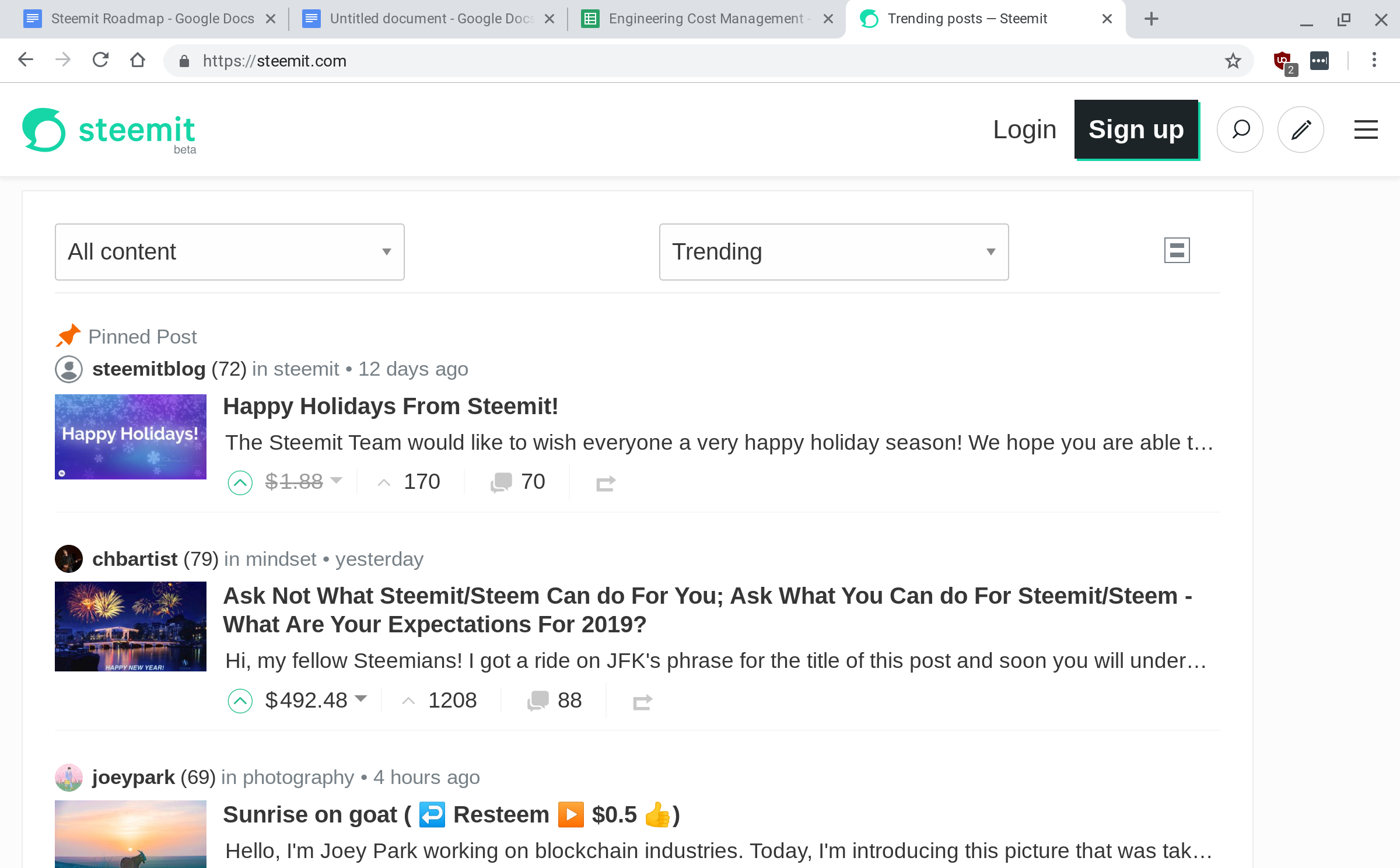 Make side-bar more prevalent · Issue #3147 · steemit/condenser · GitHub