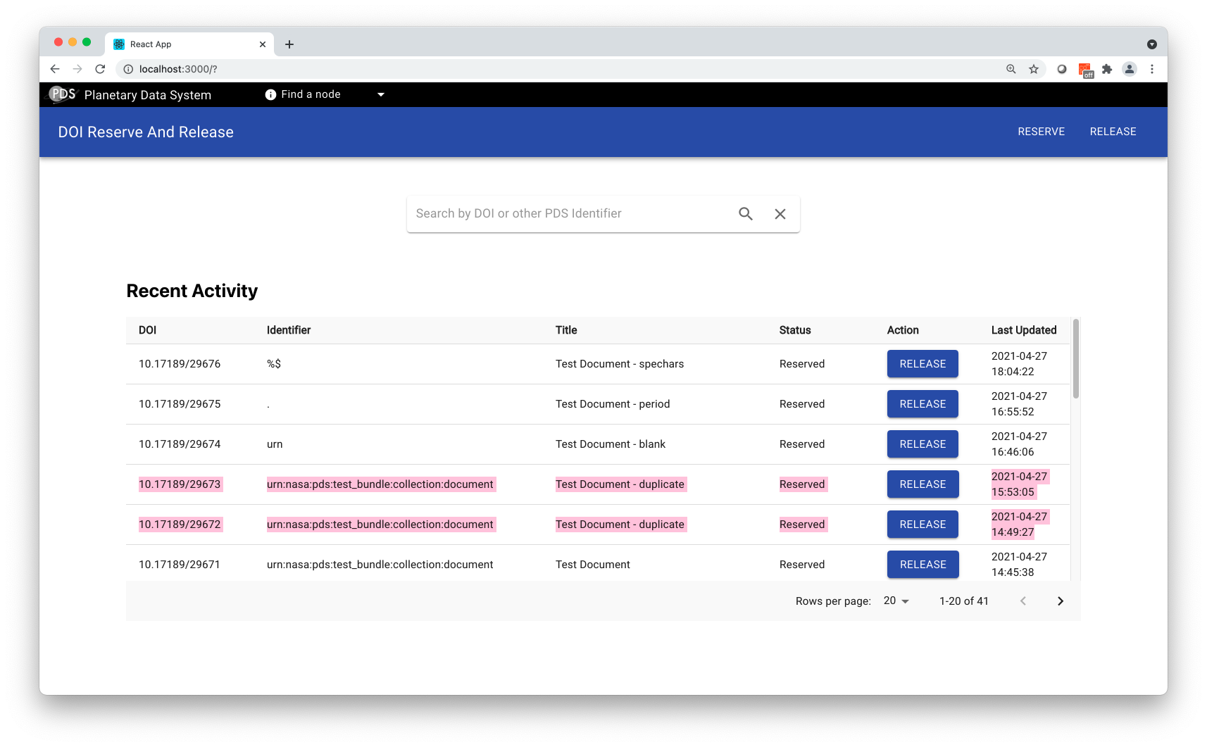 API accepts Reserve submissions with invalid LIDVIDs · Issue #191 · NASA-PDS/doi-service · GitHub