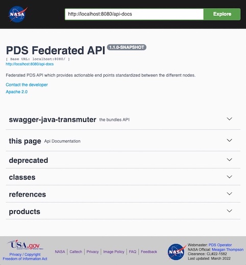 Develop NASA/PDS Skin for Search API Swagger interface · Issue #194 · NASA-PDS/pds-api · GitHub