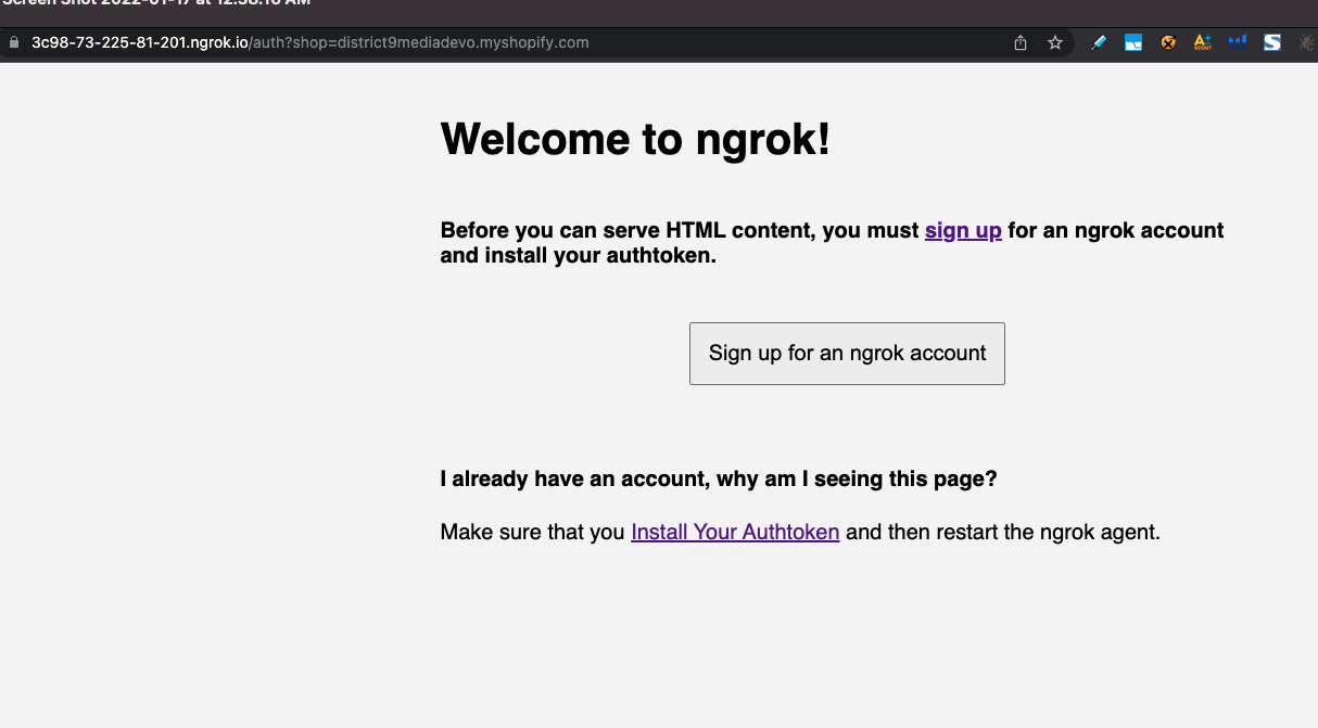 Ngrok not recognize account · Issue #1941 · Shopify/shopify-cli · GitHub