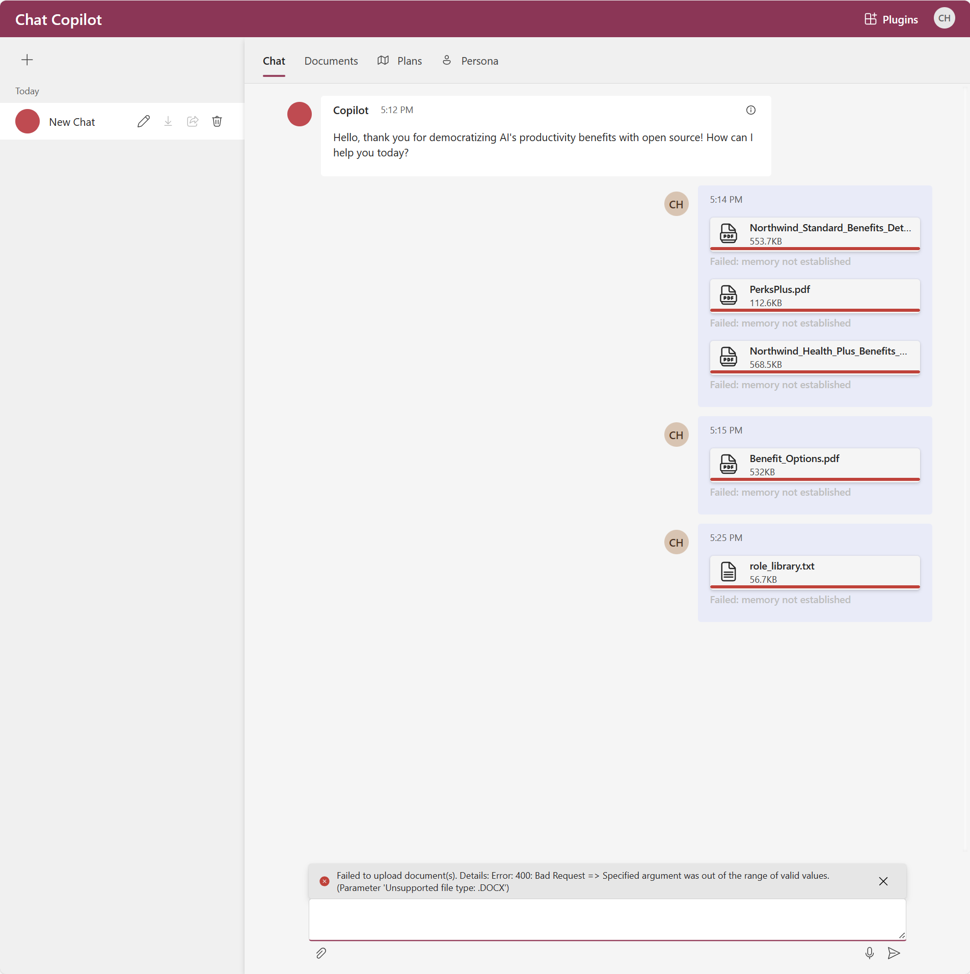 Failed: memory not established (Azure Cognitive Search) · Issue #284 · microsoft/chat-copilot ...