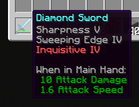 Inquisitive (EXP) incompatibility with Sweeping Edge · Issue #3190 · GC-spigot ...