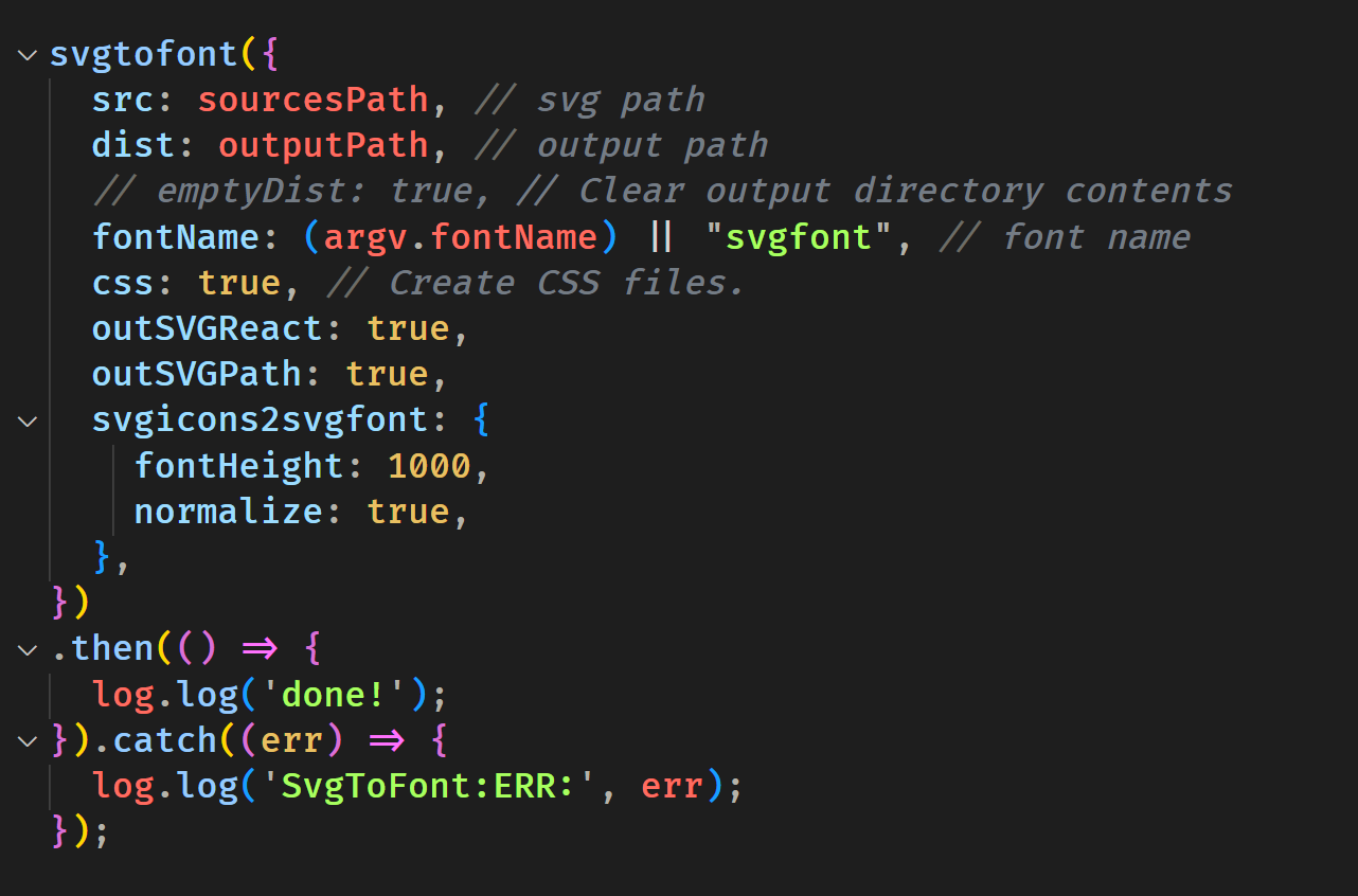 4.0.0 not reading svgtofont config in package.json · Issue #212 · jaywcjlove/svgtofont · GitHub