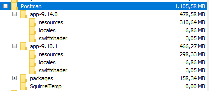 Old Installation folder not removed · Issue #10721 · postmanlabs/postman-app-support · GitHub