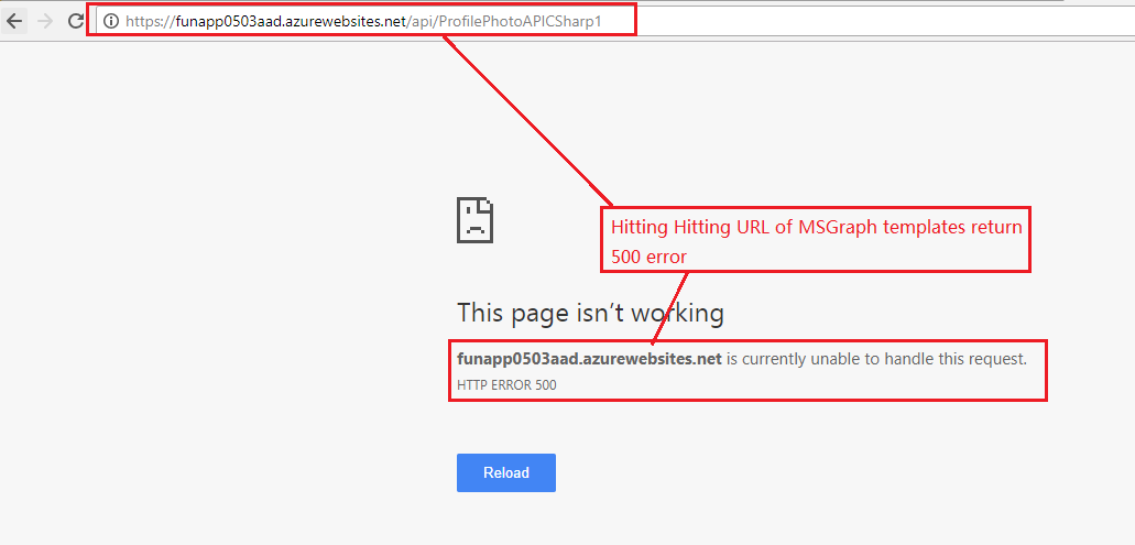 Hitting URL of MSGraph templates return 500 error · Issue #2989 · Azure ...