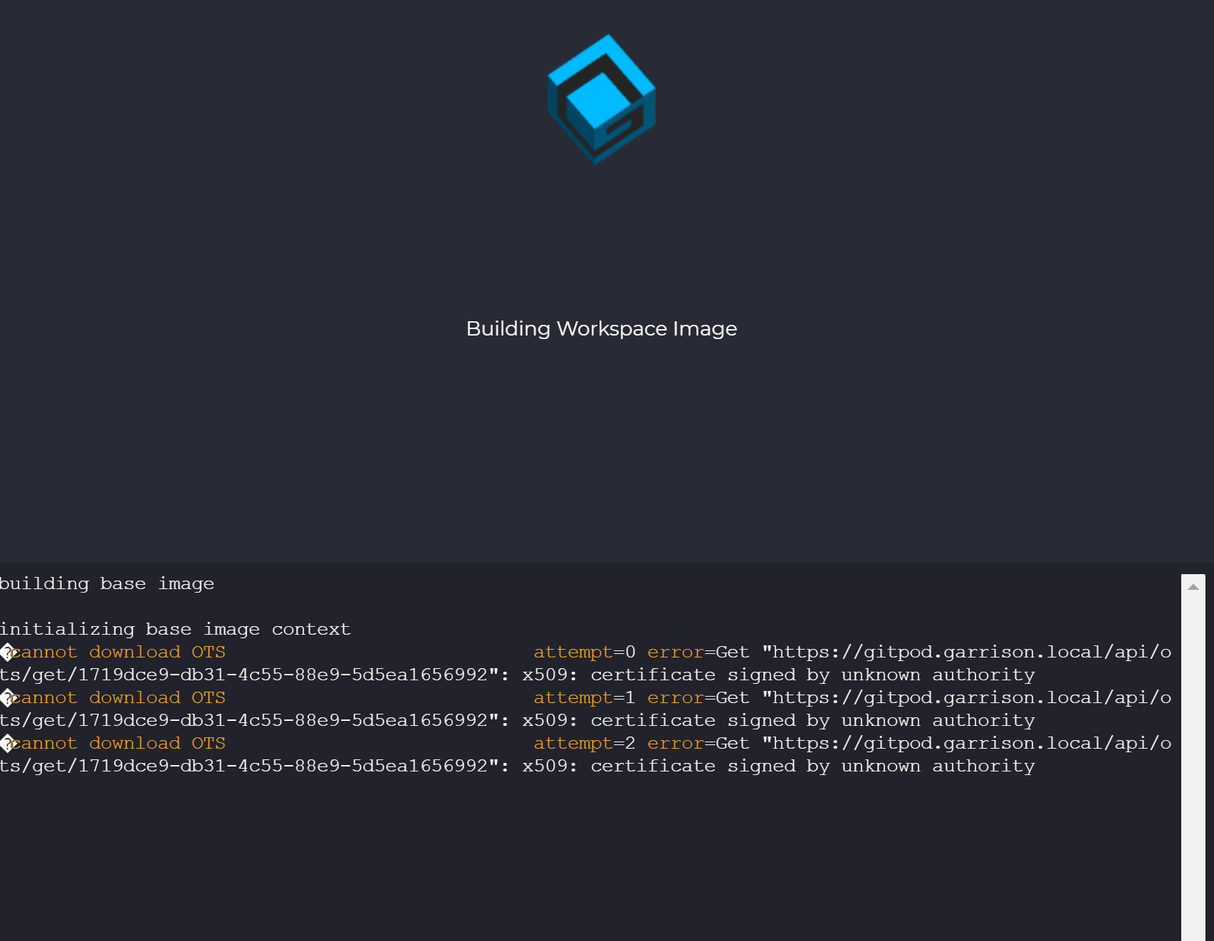 Self Hosted Support For Own Ca Certificates · Issue 2615 · Gitpod Iogitpod · Github