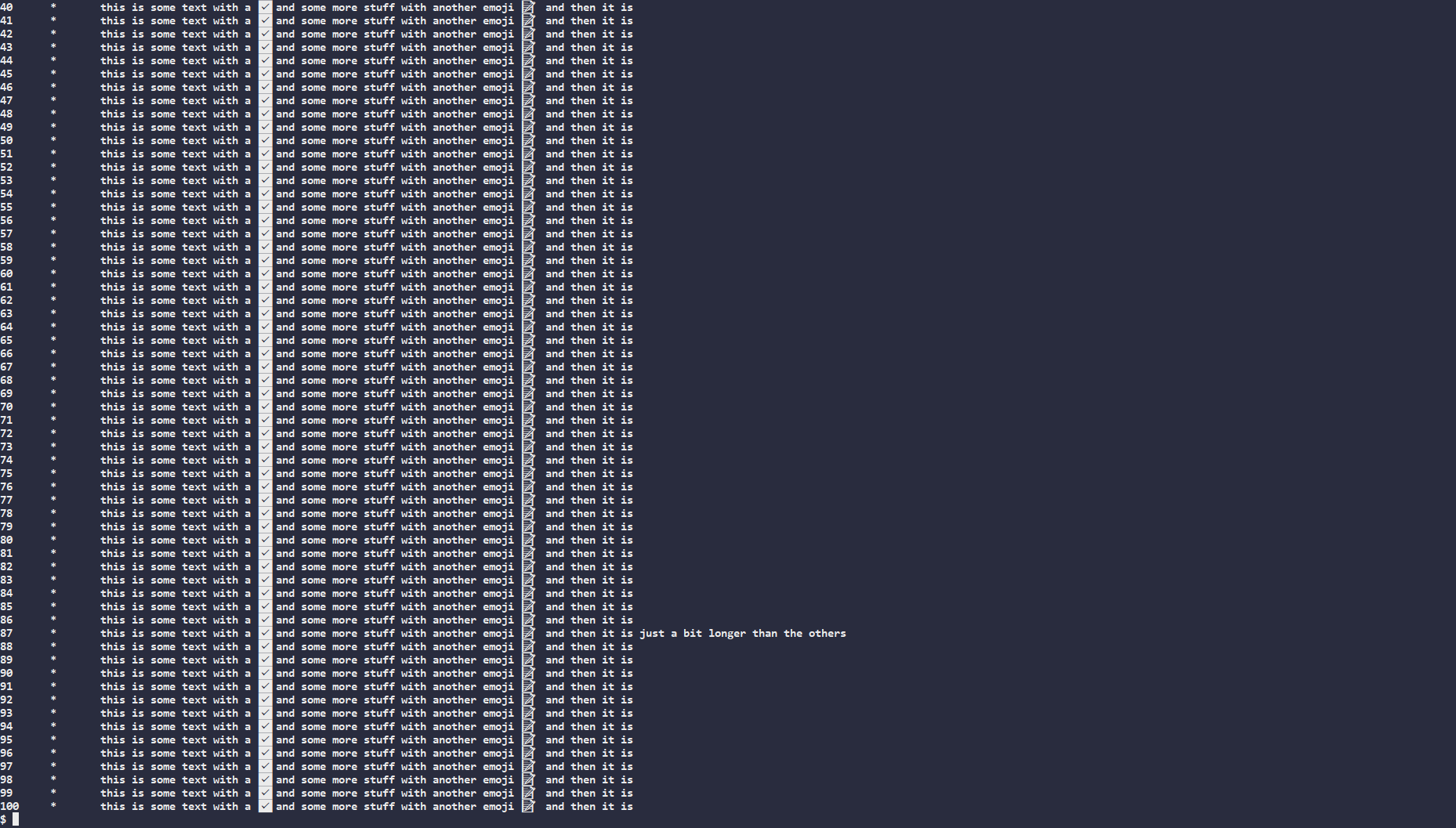 Rendering problem with emojis and wrapped lines on WSL 1/2 · Issue ...