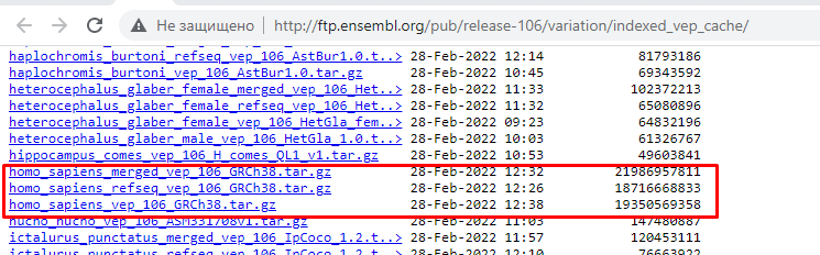 Missing GRCh37 106 Indexed Cache files · Issue #1152 · Ensembl/ensembl-vep · GitHub